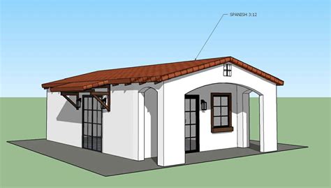 Spanish Style Outdoor Sheds