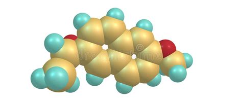 Naproxen Structure Isolated On White Background Stock Illustration Illustration Of