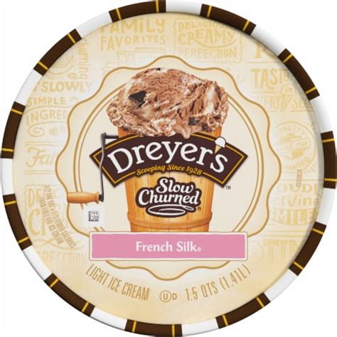 Dreyers Edys™ Slow Churned French Silk Light Ice Cream Tub 48 Oz