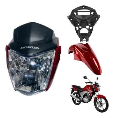 Farol Completo Com Aranha Titan 150 2014 2015 Paralama