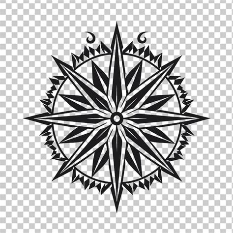 Premium Psd Compass Rose With North South East And West Indicated