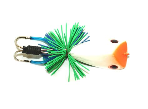 Thunder Frog Weedless Topwater Popping Lure 5cm 11g Green Mega
