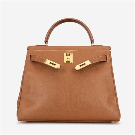 Hermès Kelly 28 Courchevel Gold SaclÀb