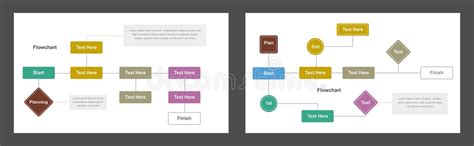 Distinct Flowchart Templates Stock Illustrations 25 Distinct