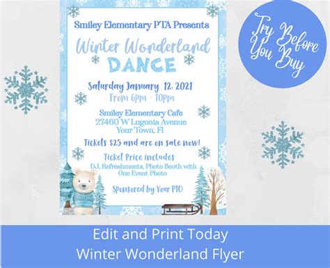 Elementary School Dance Flyer