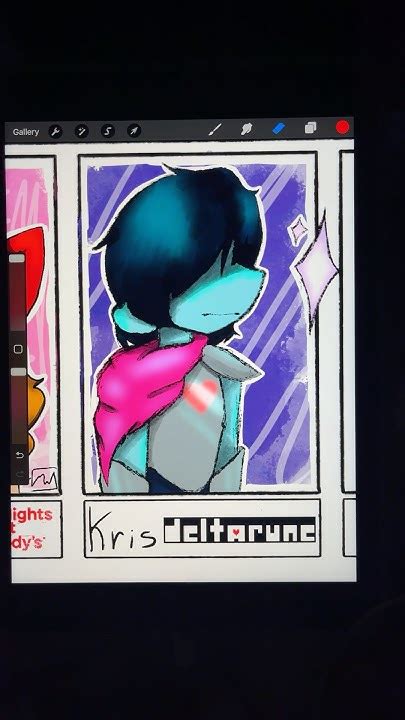 6 Fanarts 2 2 Kris Sixfanarts Art Digitalart Drawing Deltarune