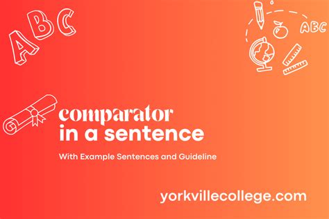 How To Use Comparator In A Sentence Easy Examples