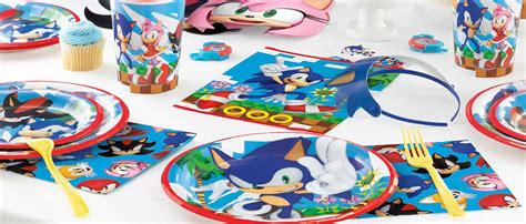 Sonic Birthday Party Decorations Sonic Party Decorations Bundle With Plates