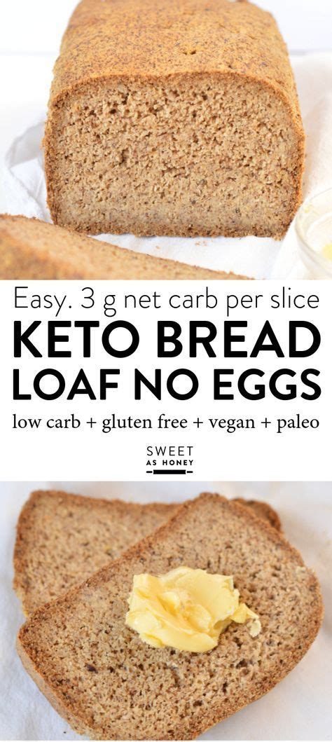 Eggless Vegan Keto Bread Loaf With Almond Flour Recipe Almond