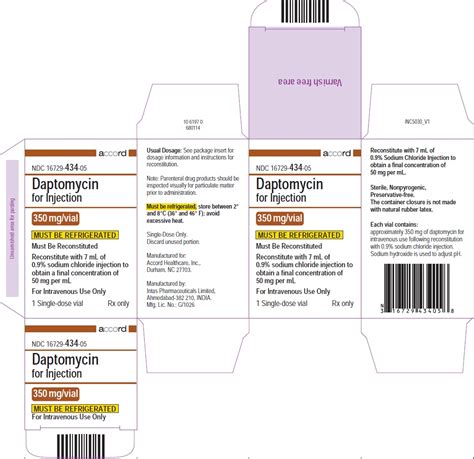 Daptomycin Injection Powder Lyophilized For Solution