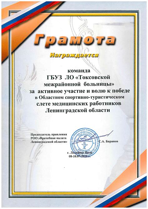 Спортивные достижения Токсовской РБ