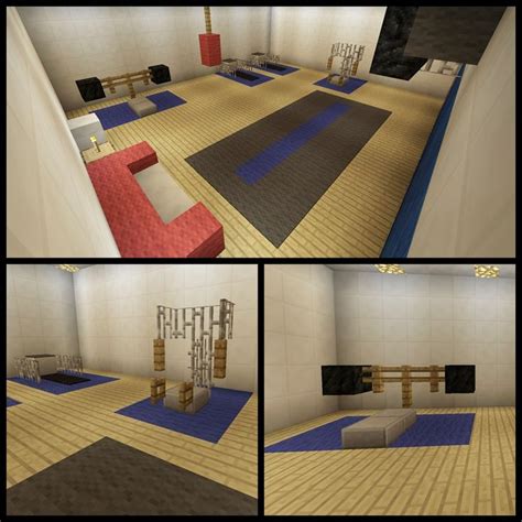 Minecraft Home Gym Equipment Machine Workout Room Office Wall