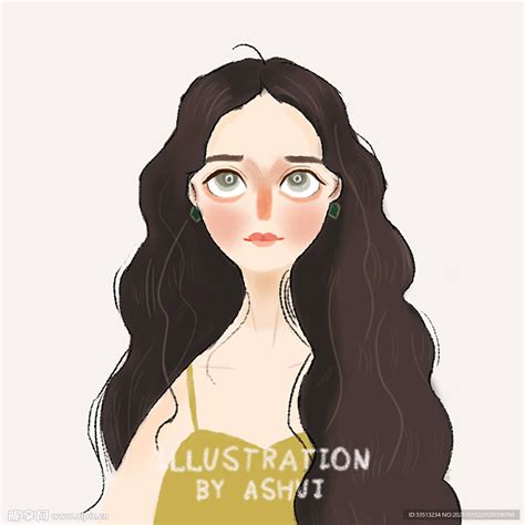 可爱大波浪女孩设计图动漫人物动漫动画设计图库昵图网