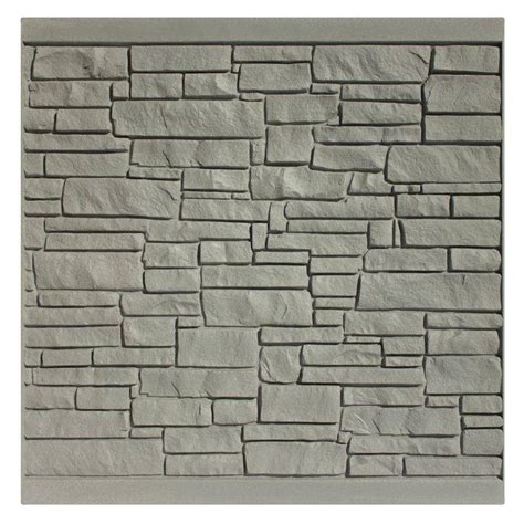 Simtek Ecostone 6 Ft H X 6 Ft W Gray Composite Fence Panel Super Arbor
