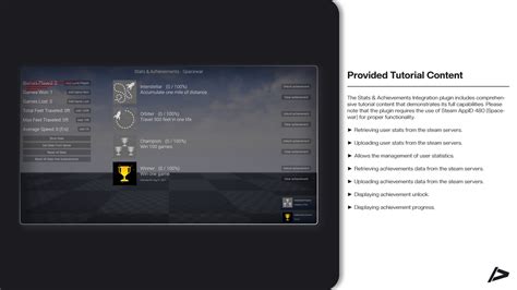 stats and achievements integration unreal engine asset