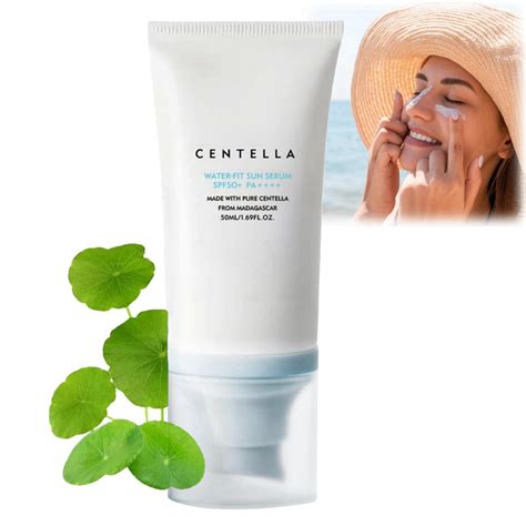 Centella Sunscreen Spf 50 Pa Calming Moisture Daily Sunscreen Spf 50 Centella Water Fit Sun
