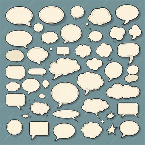 A Blue Background With Many Speech Bubbles And The Word Bubble