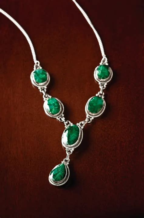 Sale Stauer Emerald Necklace Online Stauer Sterling Emerald Necklace