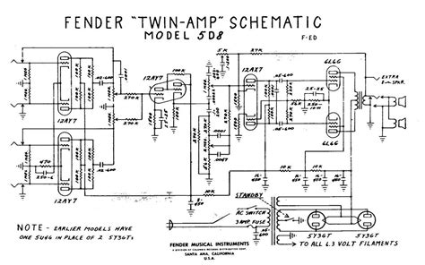 Unveiling The Inner Workings Of The Fender Pro Amp With A Schematic Diagram