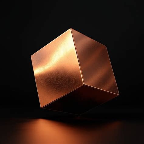 Free Floating Copper Cube Image Copper Cube Floating Download At