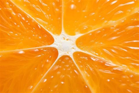 Close Up Macro Photography Of Orange Slice Texture Stock Illustration
