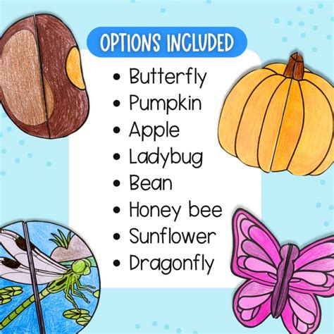 Plants Insects Life Cycles Sequence And Fold Science Craft Activities