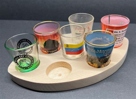 Shot Glass Football Shaped Display Football Shot Glass Holder Collector