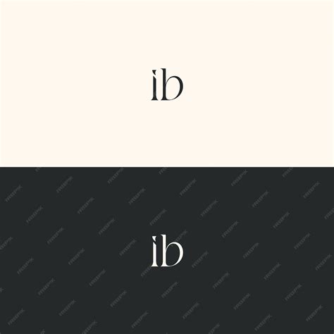 Premium Vector Ib Logo Design Vector Image