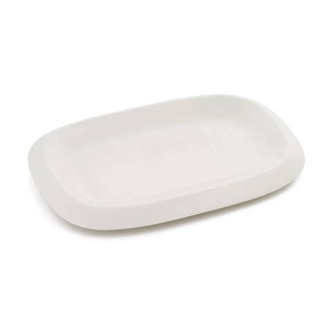 Serving Platter Rectangle White Porcelain With Folded Edges Crockery