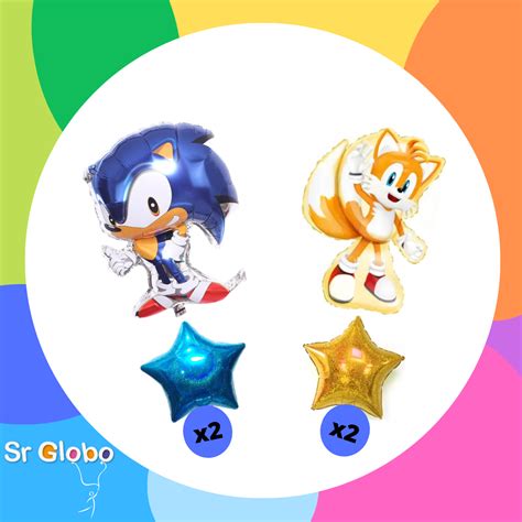Combo Sonic 24″ 6 Unidades Sr Globo