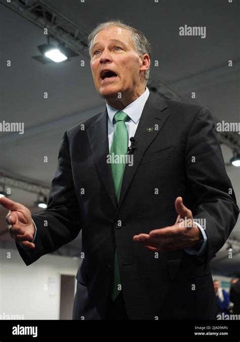 Jay Robert Inslee Governor Of Washington Speaking At The United Nations Framework Convention