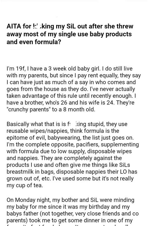 Aita For My Sil After What She Did