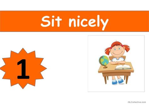 Esl Classroom Rules General Vocabula English Esl Powerpoints