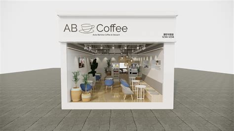 커피숍 인테리어 도면 제작·수정 포트폴리오 크몽