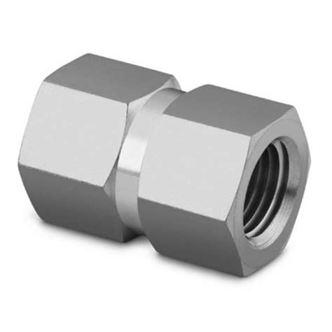 Stainless Steel Pipe Fitting Hex Coupling 14 In Female Npt Swagelok