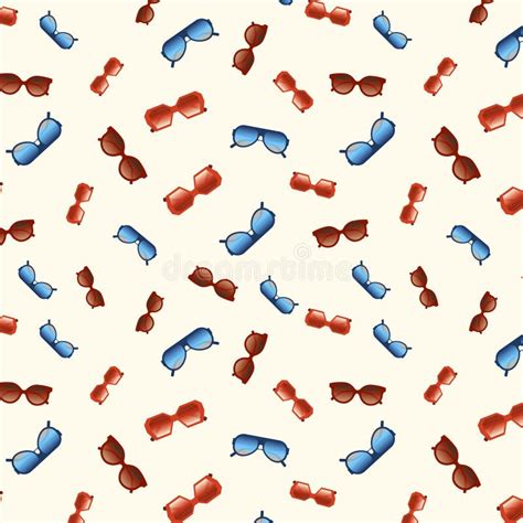 Sunglasses Pattern With Fashionable Frames In Different Forms And Sizes
