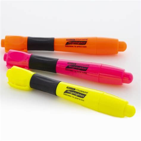 Bazic Fluorescent Highlighter 3 Pkt Computer World St Lucia Ltd