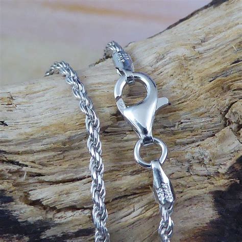 10 Sterling Silver Rhodium Plated Diamond Cut Italian 14mm Rope