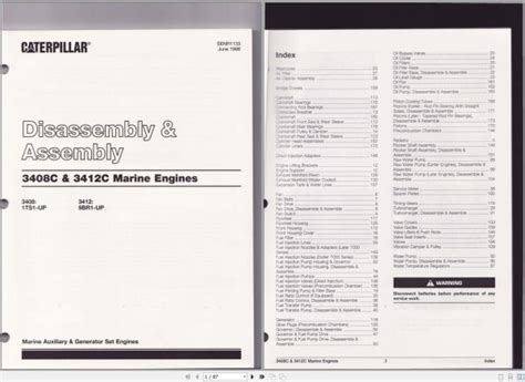 Caterpillar Engine 3408c 3412c Disassembly And Assembly Manual Senr1133