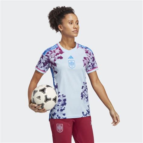 Adidas Spain Womens Team 23 Away Jersey Blue Free Shipping With
