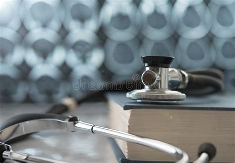 Stethoscope Medical Book Stock Image Image Of Laboratory 354669129
