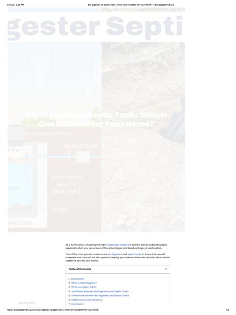Bio Digester Vs Septic Tank Guide Pdf Septic Tank Anaerobic Digestion