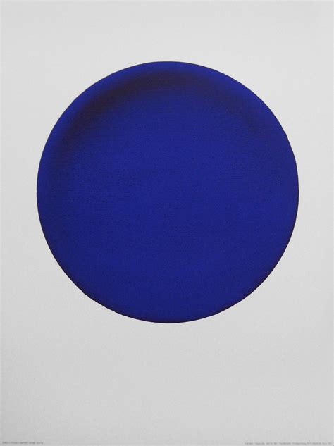 Yves Klein Disque Bleu Ikb 54 Colour Screenprint 1997