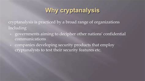 Cryptanalysis 101 Pptx