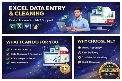 Do Accurate Excel Data Entry Data Cleaning And Formatting By Gauravchamola Fiverr