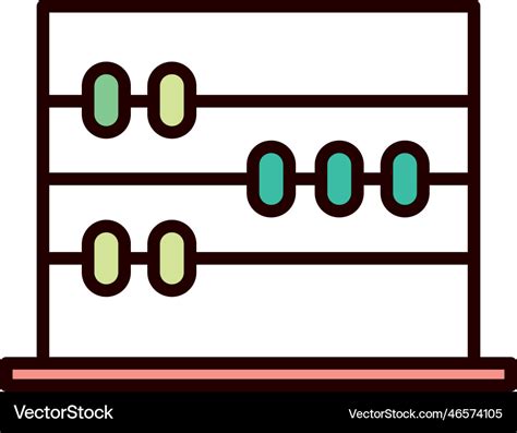 Abacus Math Icon Royalty Free Vector Image Vectorstock