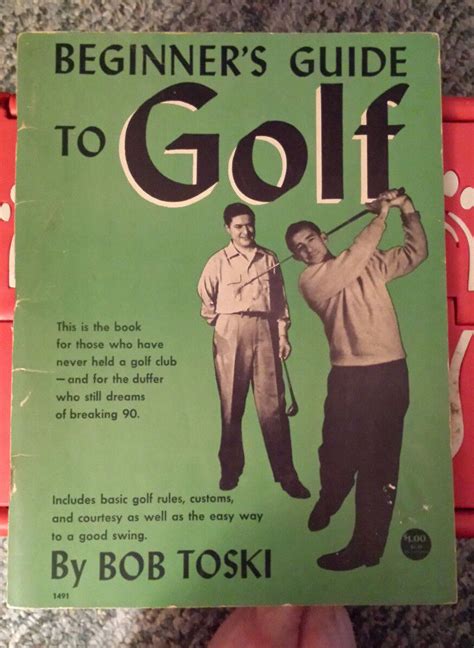 1955 Beginners Guide To Golf Bob Toski Vintage Pga Grosset And Dunlap Ebay