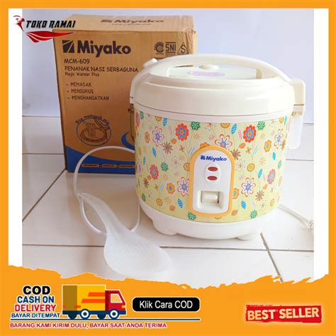 Jual Magicom Miyako 609 Magicom Miyako 0 6 Liter Shopee Indonesia