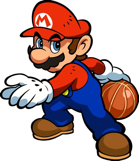 Mario Hoops 3 On 3 Ds Character And Course Artwork
