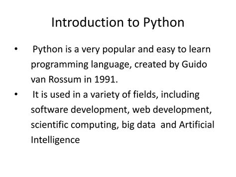 Python Programming For Computer Science Pptx